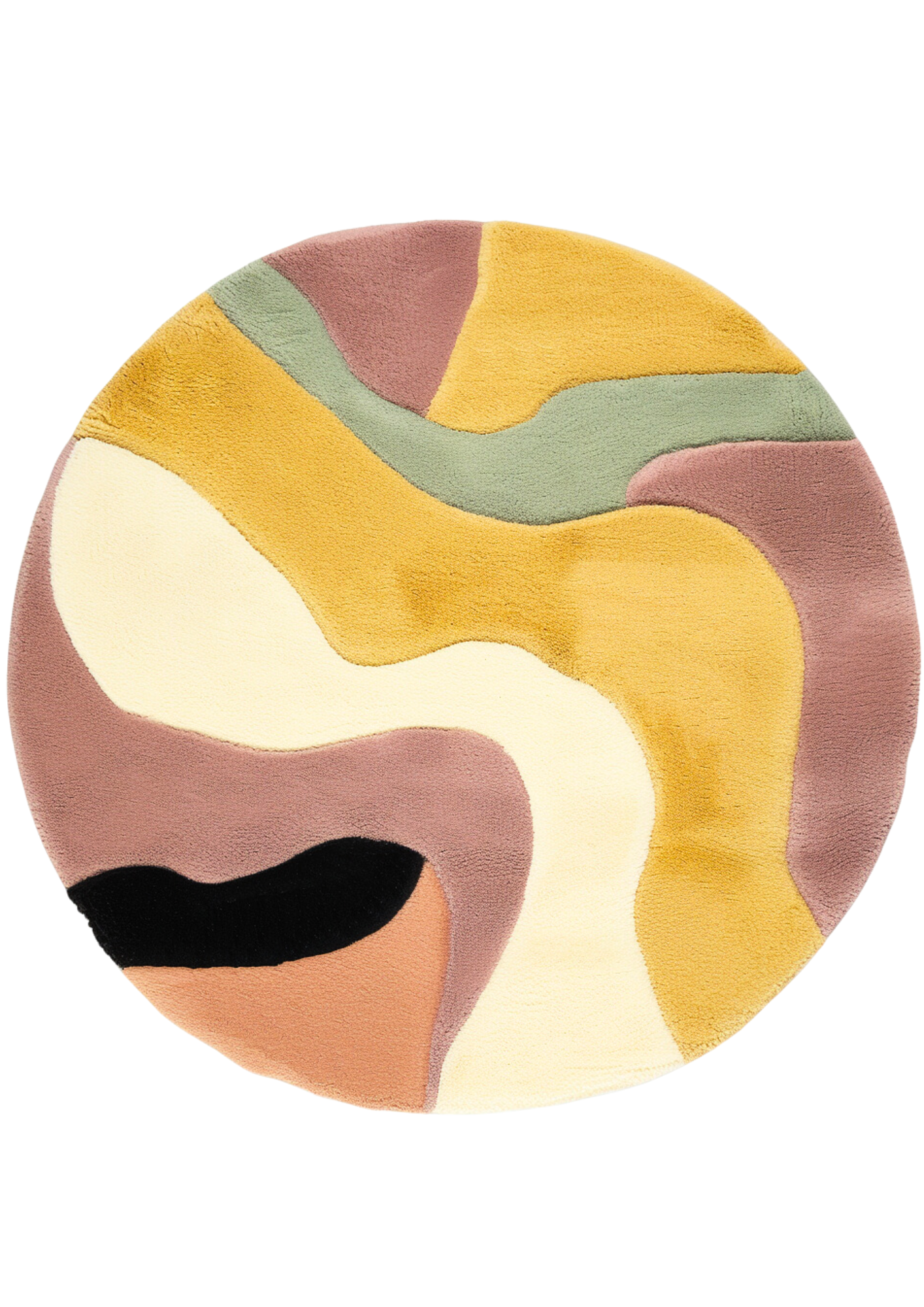 Woolen Hand Tufted Carpet : Sunset Swirl – HummingHaus